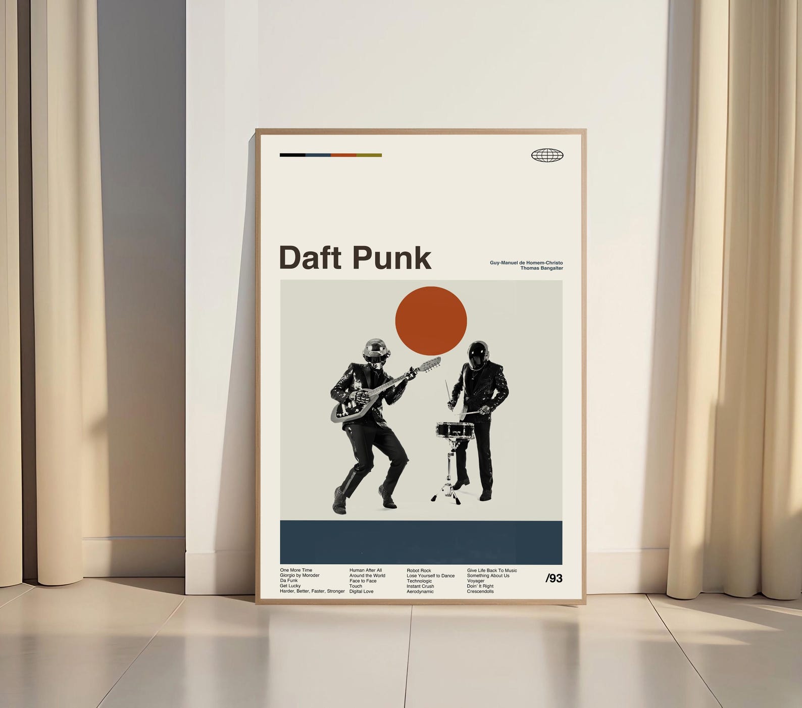 Daft Punk Poster, Daft Punk Album Poster, Daft Punk Print, Music Poster ...