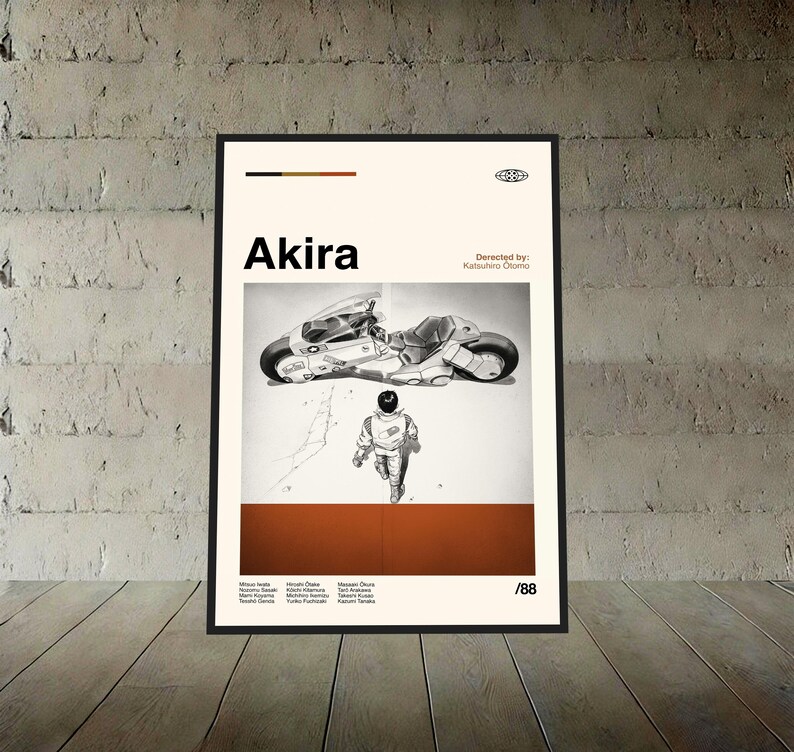 Akira Anime Poster, Akira Poster, Akira Print, Anime Print, Movie ...
