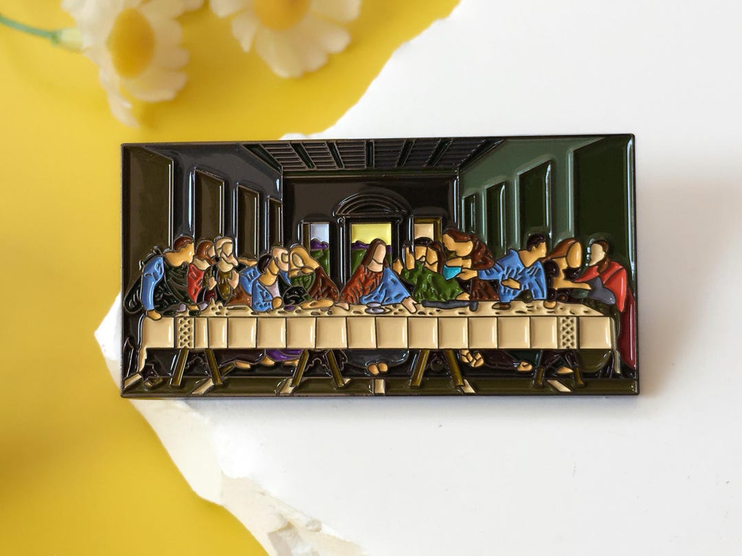 The Last Supper Enamel Pin | Christian Pin Badge / Lapel Pin | Collar ...