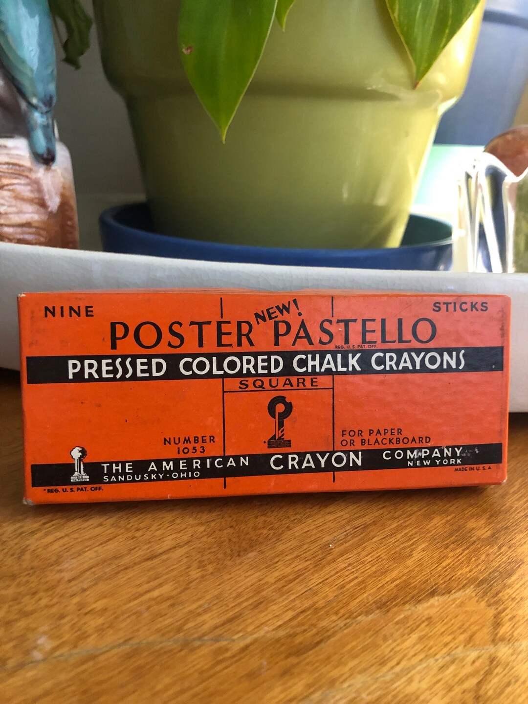 Vintage Pressed Colored Chalk Crayons by the American Crayon Company ...