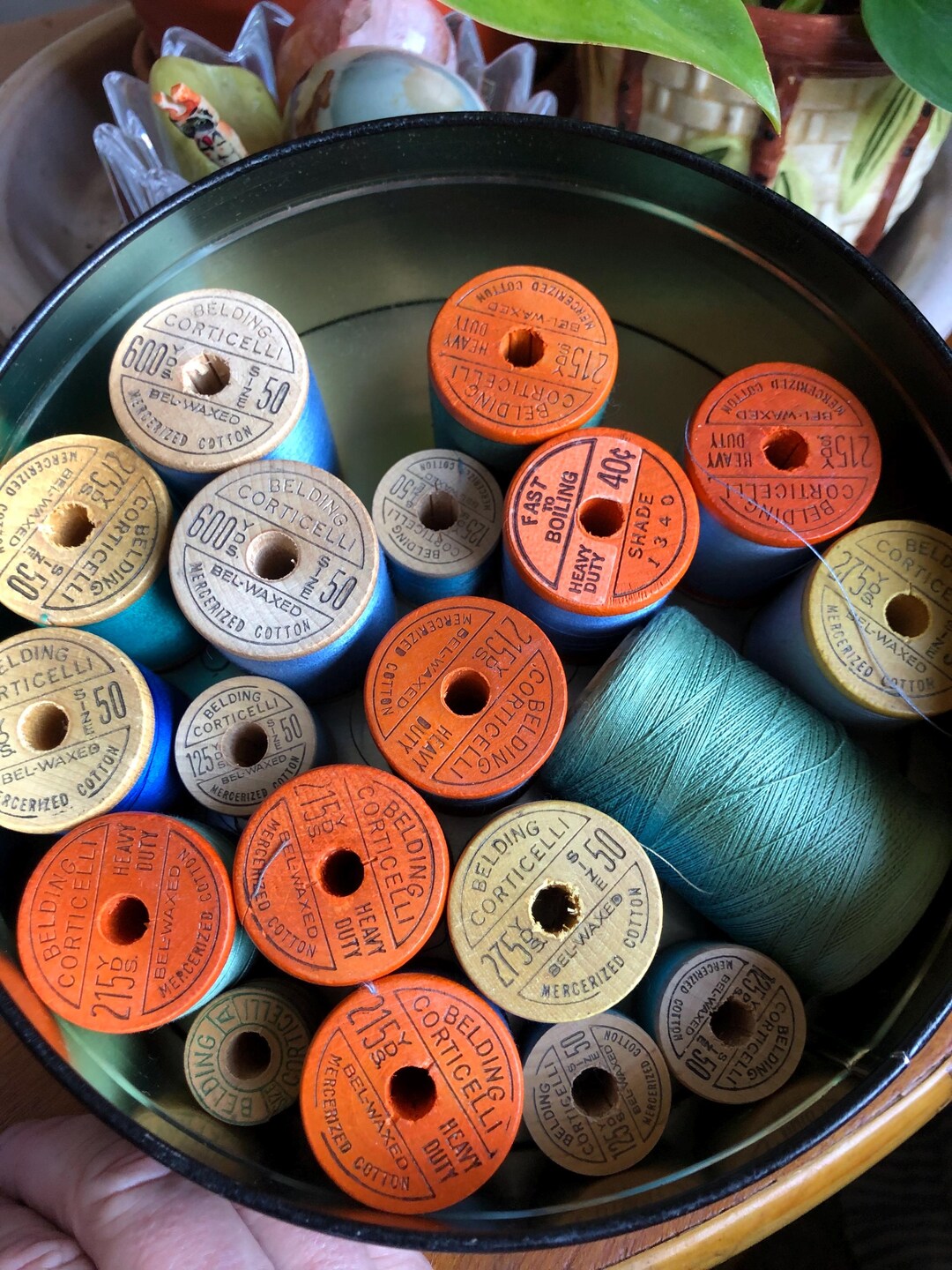 Lot of 19 Vintage Wooden Spools of Belding Corticelli Cotton Thread - Etsy