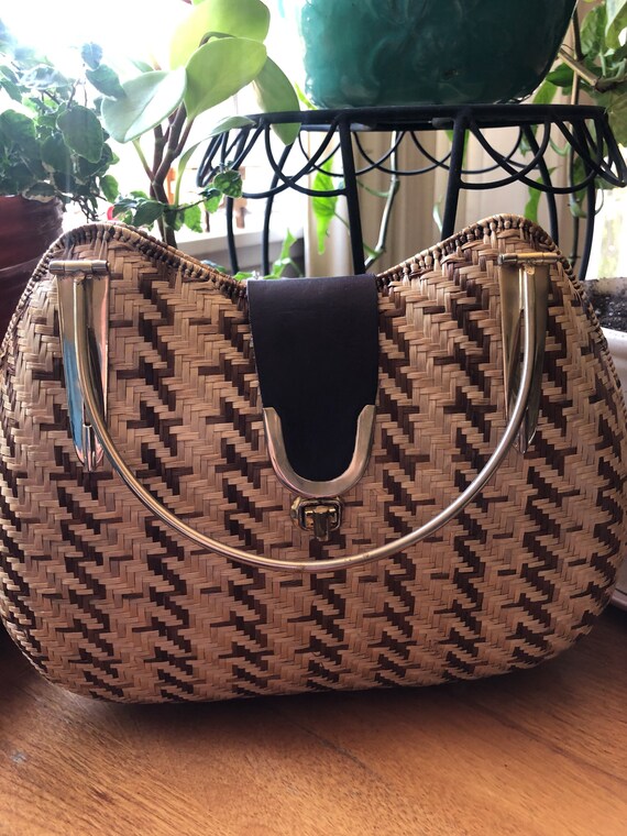 Vintage rattan handbag - Gem