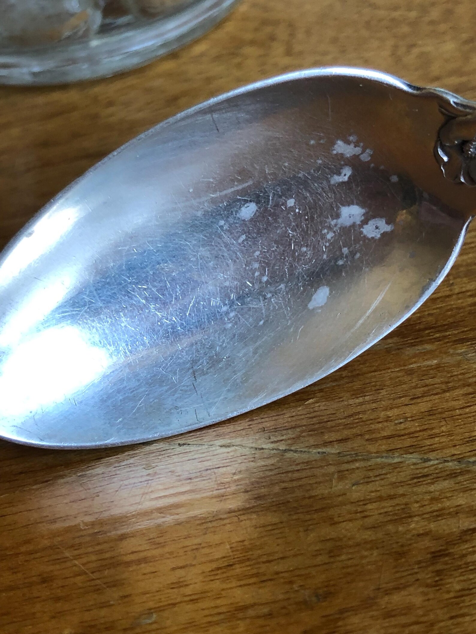 Vintage International Silver Co Sterling Spoon - Alpine Pattern - Etsy