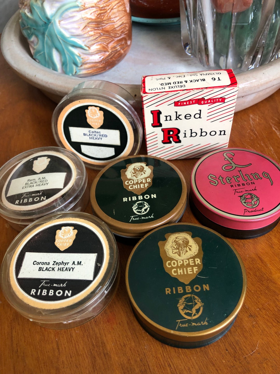 Vintage Typewriter Ribbons and Tins - Etsy