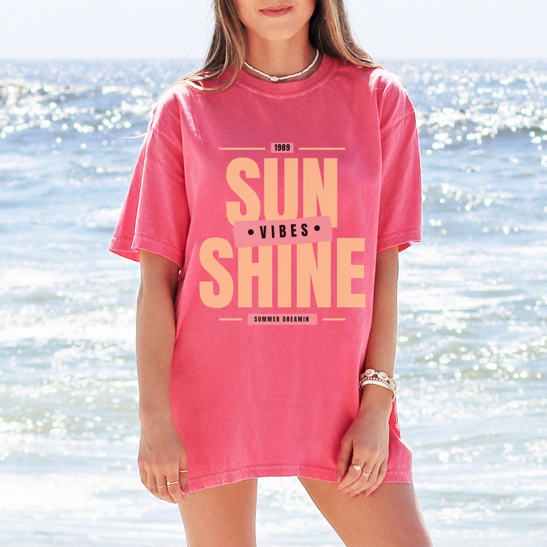 Comfort Colors Sunshine Shirt, Sunshine Vibes Tee, Travel Beach ...
