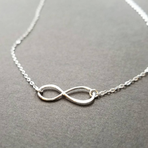 Infinity Heart Necklace Sterling Silver Inifinity Heart - Etsy