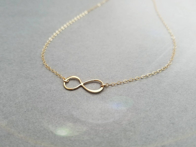 Infinity Necklace 14k Gold Filled | Etsy