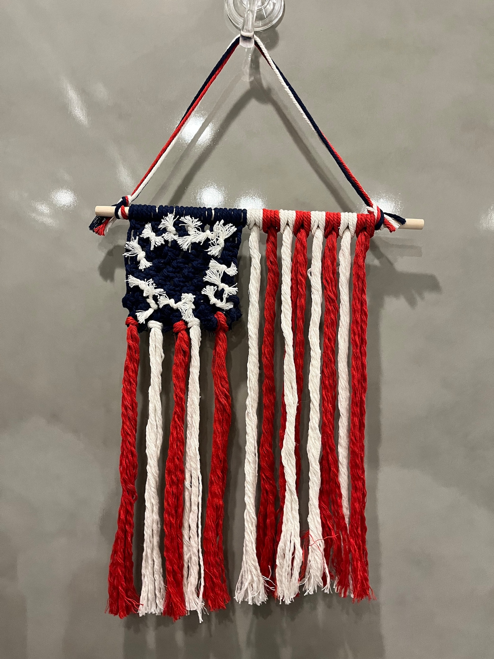Macrame American Flag - Etsy