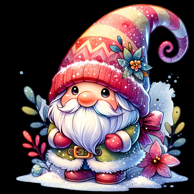 Gnomes Clipart Bundle - PNG Files - 12 Seasonal Gnomes for Every Month ...