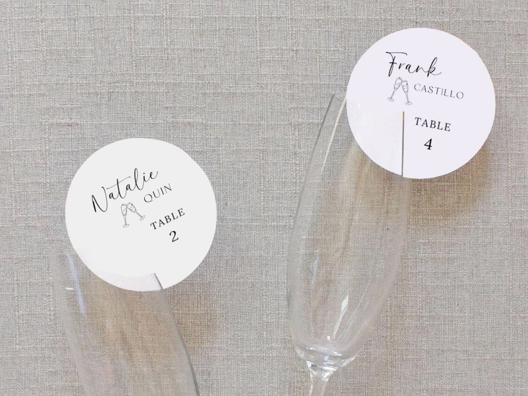 Drinks Topper Template, Wine Glass Tag Template, Printable Glass Topper ...