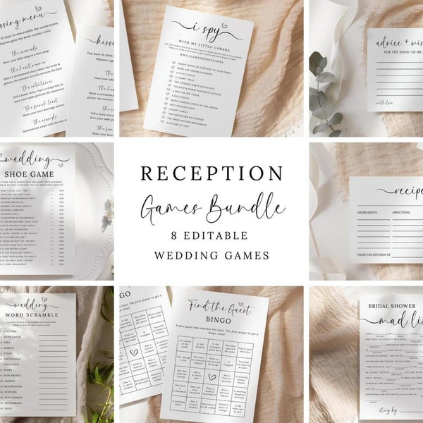 Wedding Games for Reception - Etsy