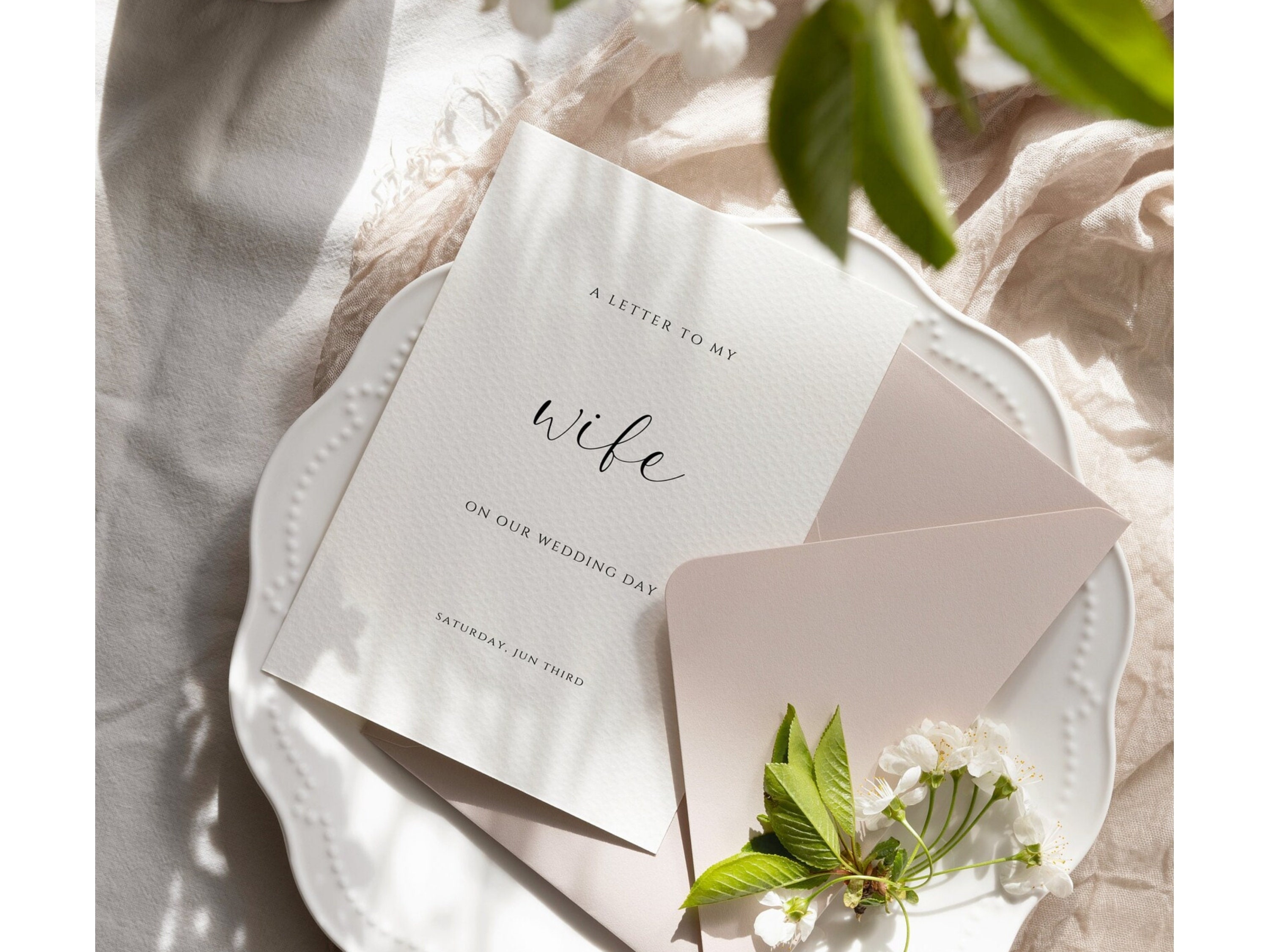 His Hers Vow Book, Editable Template, Wedding Vows Printable Booklet ...