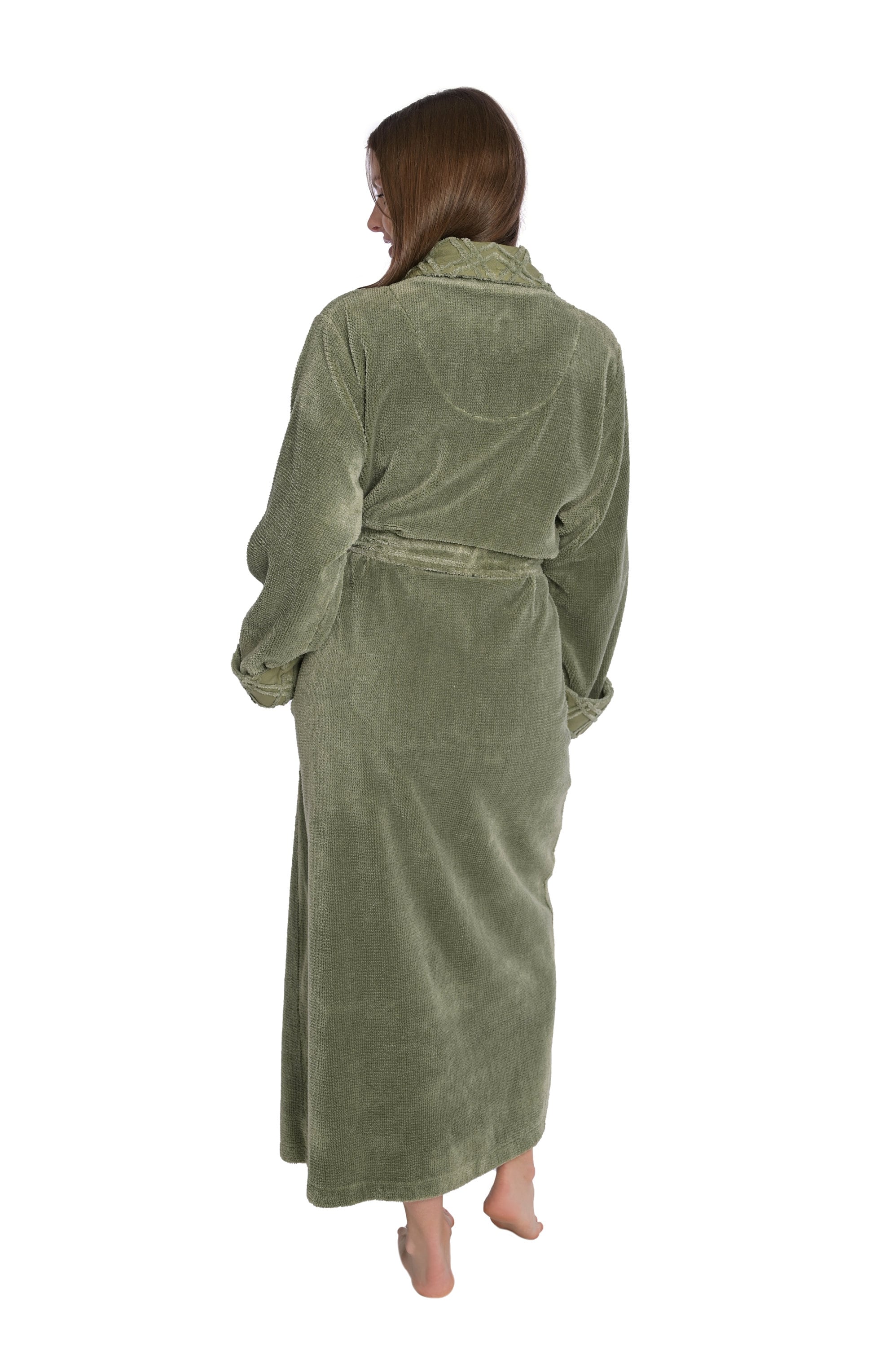 Womens Double Waffle Shawl Collar Chenille Robe Full Length Chenille Bathrobe - Etsy