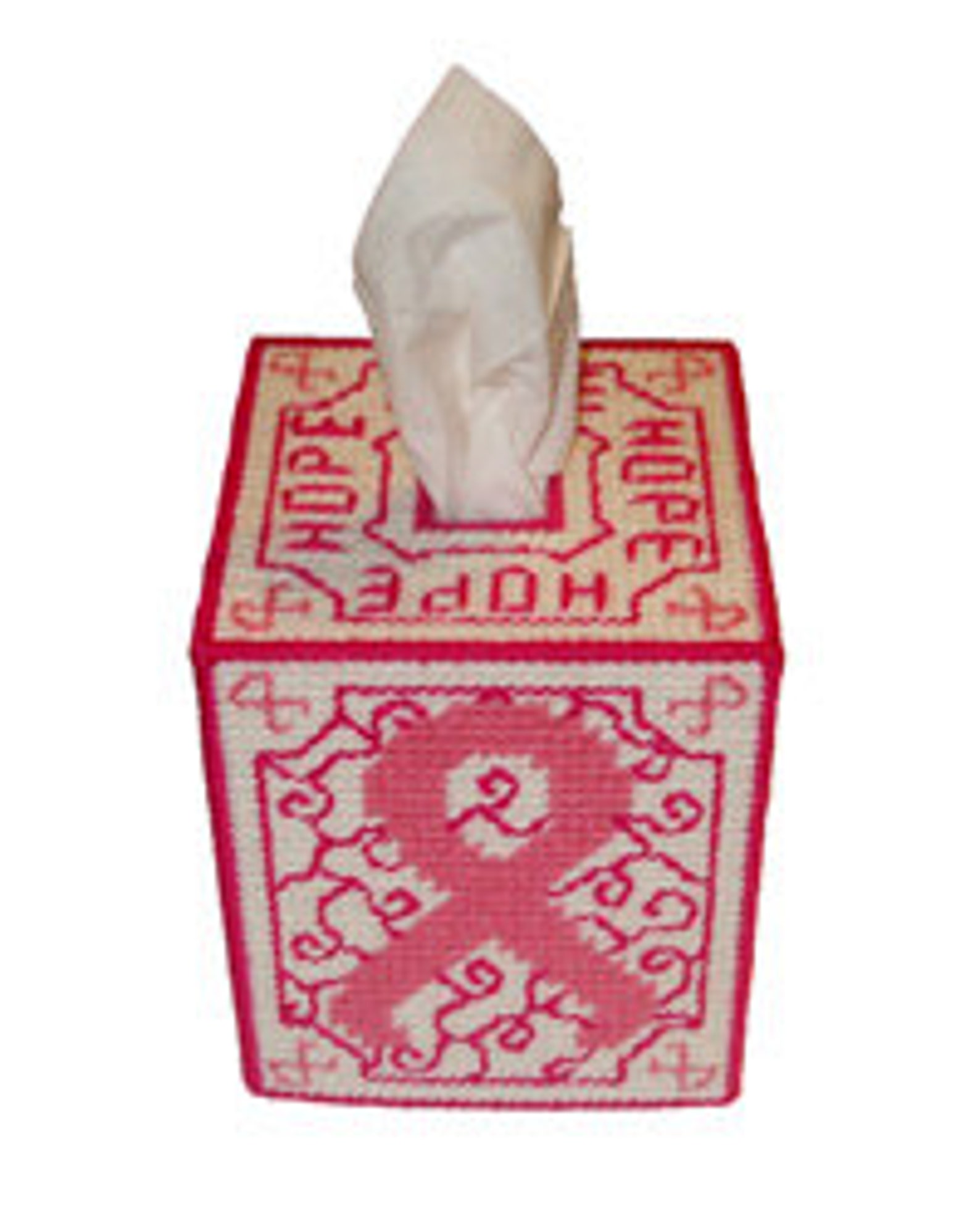 Breast Cancer Hope Tissue Box Cover Plastic Canvas PDF PATTERN ONLY ...