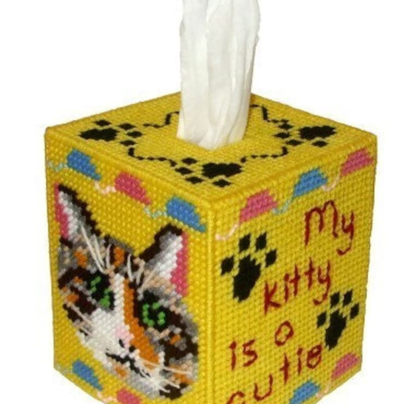 Plastic Canvas Kitty - Etsy
