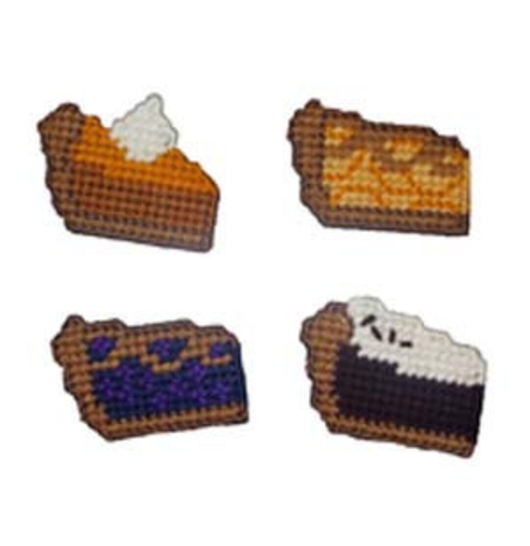 Fresh Baked Slices of Pie Magnet Set Plastic Canvas PDF PATTERN ONLY ...