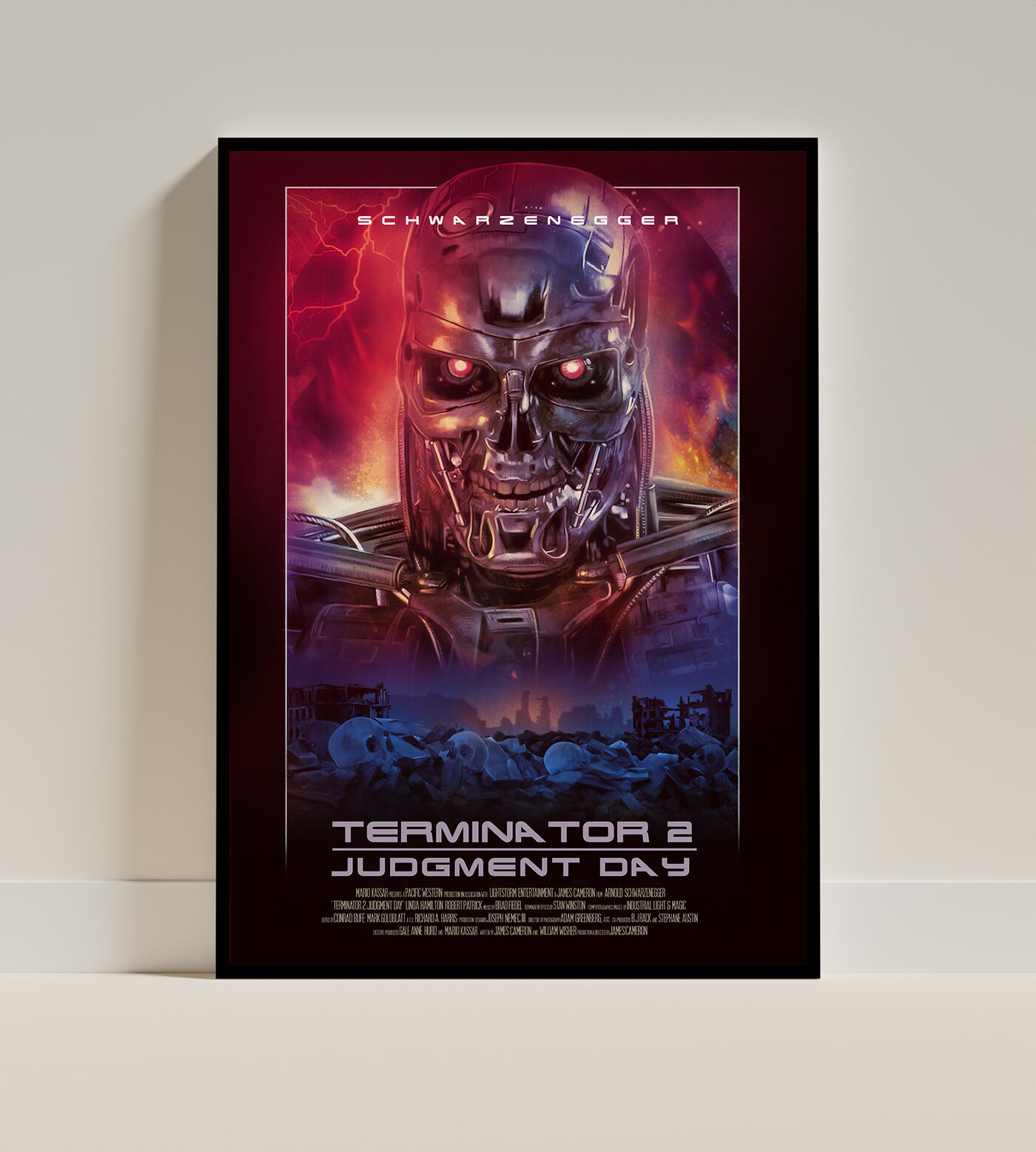 Terminator Canvas Print , Sarah Connor and John Connor Wall Art, Wall ...