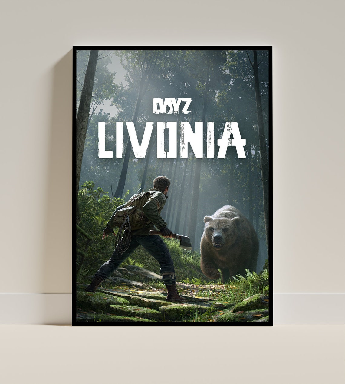 Dayz Canvas Print, Survival Game Wall Art, Game Art Print, Video Game ...