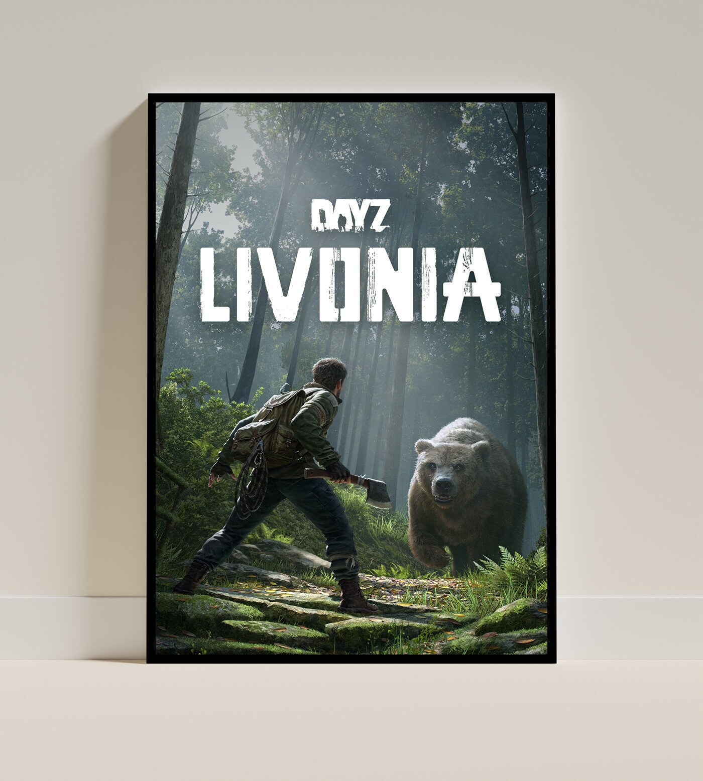 Dayz Canvas Print, Survival Game Wall Art, Game Art Print, Video Game ...