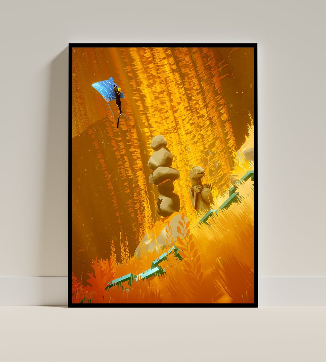 Abzu Canvas Print, Gaming Cover Wall Art, Game Art Print, Video Game ...