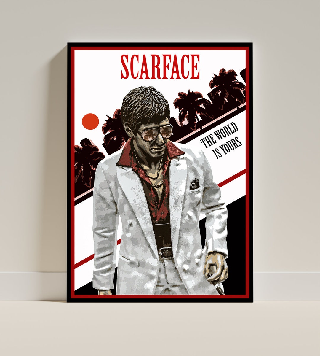 Scarface Canvas Print , Al Pacino Wall Art, Wall Art Print , Tv Series ...