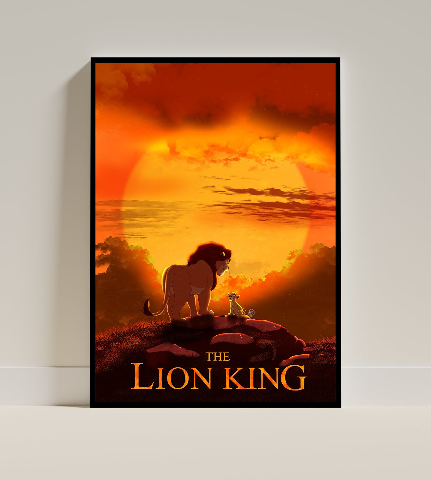 The Lion King Movie Canvas Print, Simba Wall Art, Movie Art Print, Gift ...