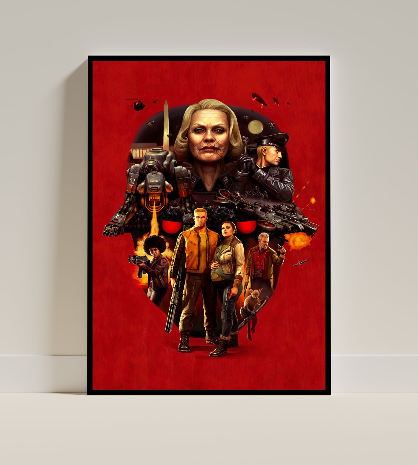 Wolfenstein Canvas Print, Max Hass and Friedrich Keller Wall Art, Game ...