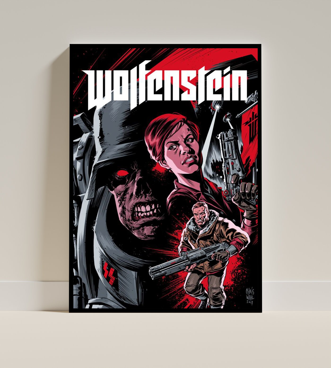 Wolfenstein Canvas Print, Max Hass and Friedrich Keller Wall Art, Game ...