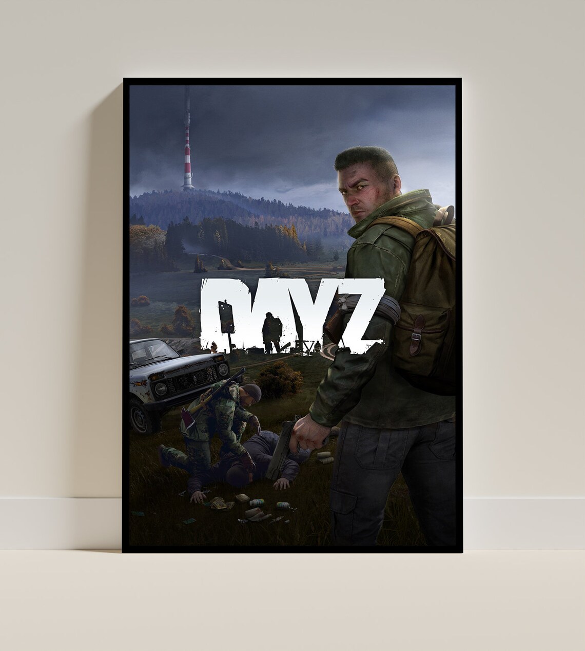 Dayz Canvas Print, Survival Game Wall Art, Game Art Print, Video Game ...