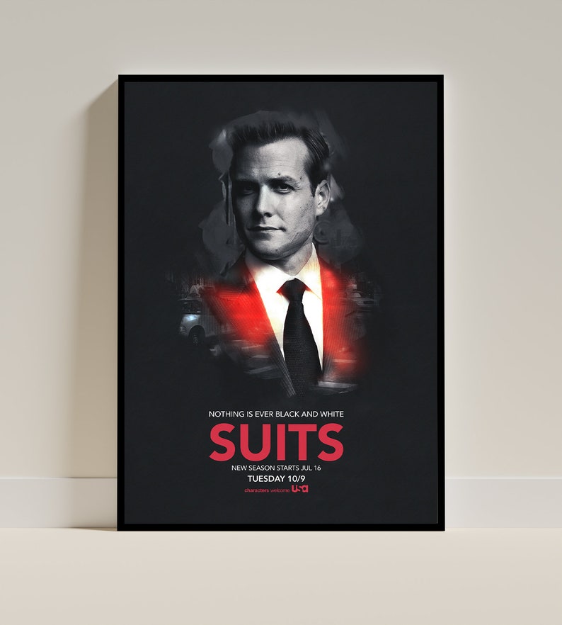 Suits Canvas Print , Harvey Specter and Mike Ross Wall Art, Wall Art ...