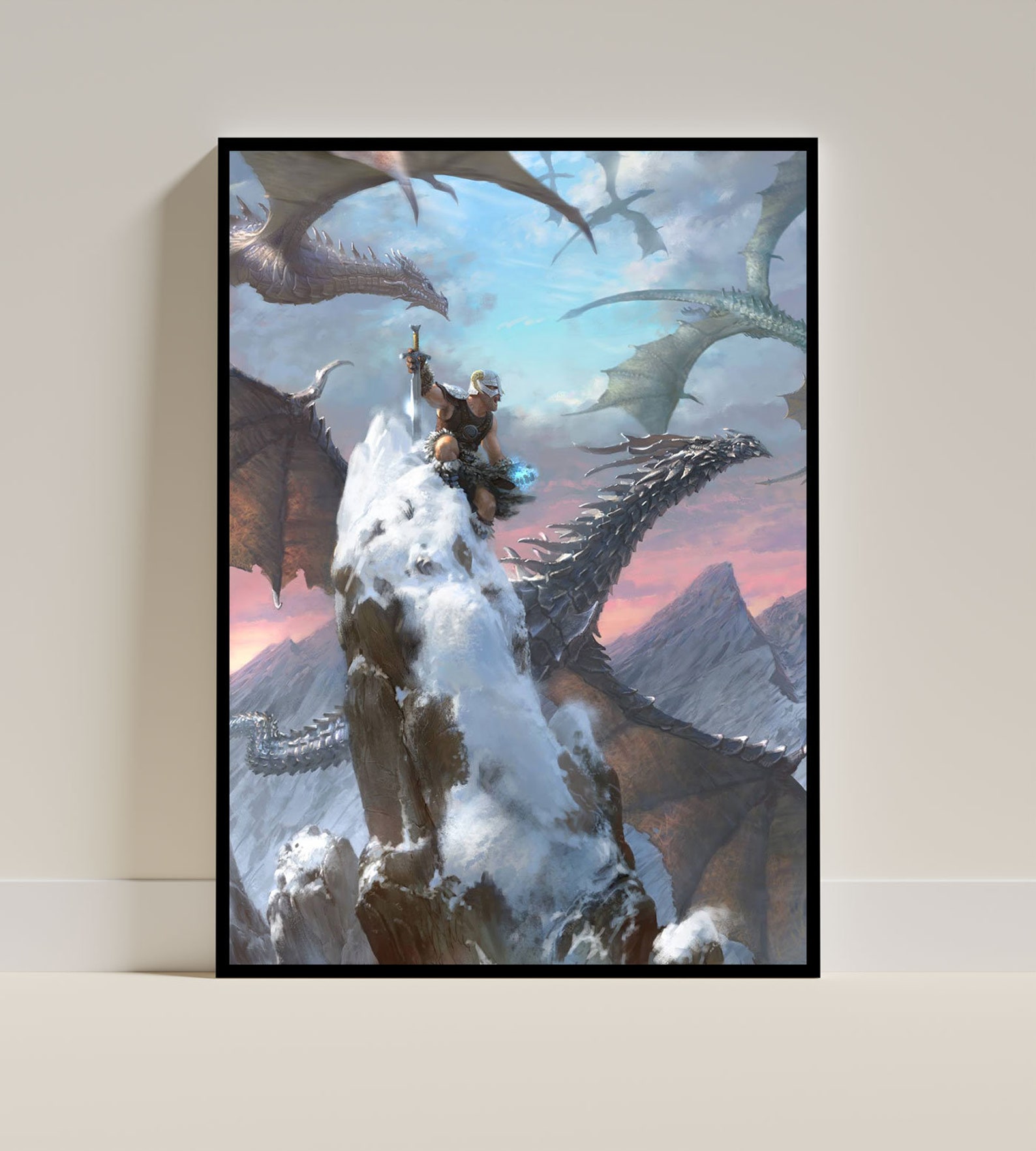 The Elder Scrolls V: Skyrim Canvas Print, Aela the Huntress and Lydia ...