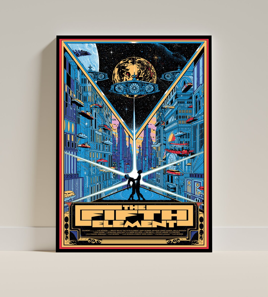 The Fifth Element Canvas Print , Ruby Rhod and Diva Plavalaguna Wall ...