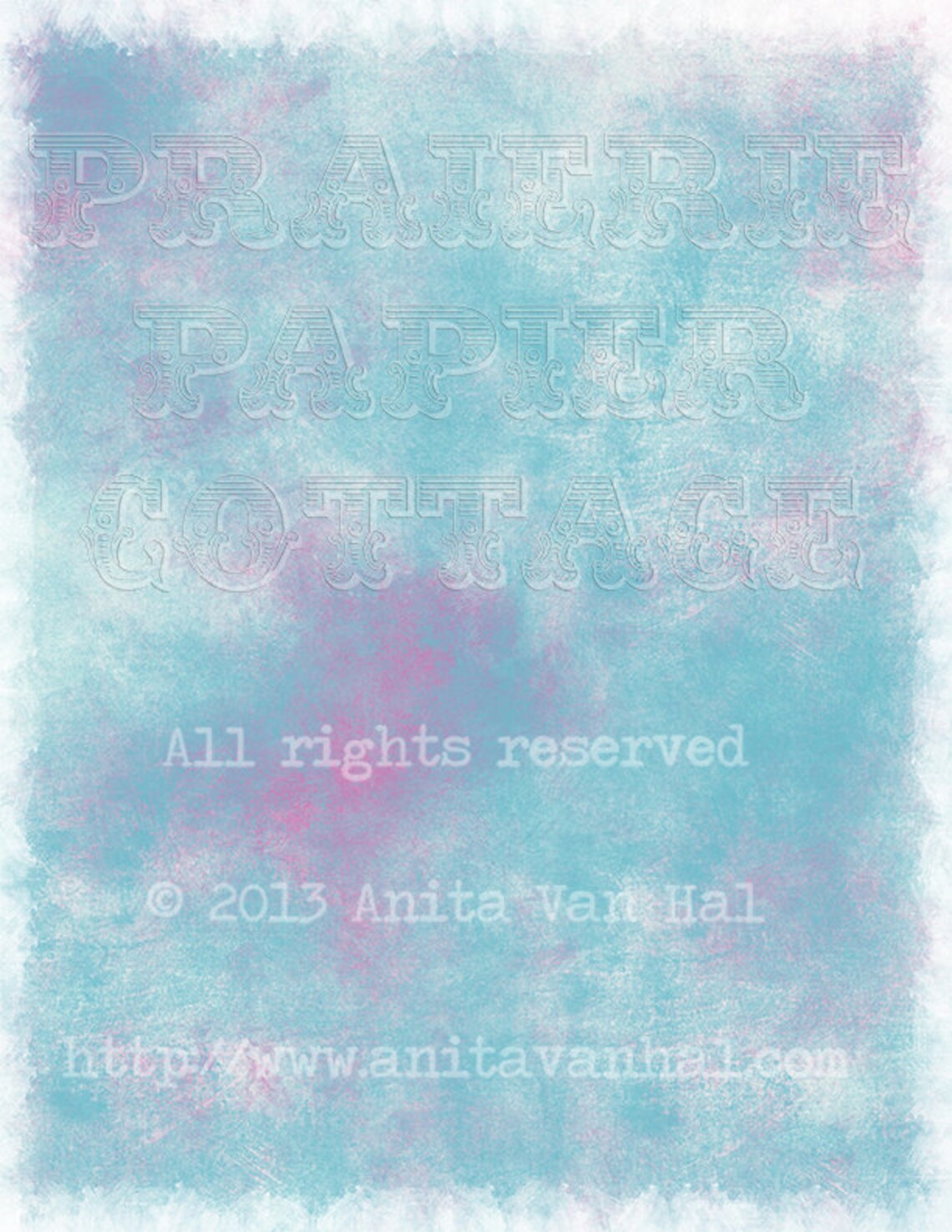 Distressed Pink and Blue Printable Digital Prints Instant Download Set ...
