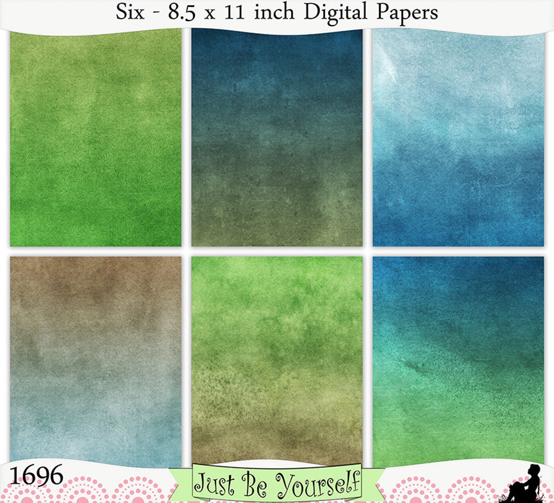 Beachy Watercolor Digital Prints Instant Download Set of 6 - 8.5 X 11 ...