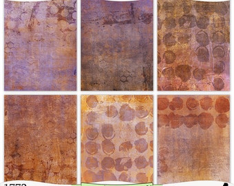 Instant Download Distressed Orange and Purple Digital Papers | Etsy