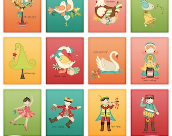 12 Days of Christmas Printable DIGITAL DOWNLOAD - Etsy
