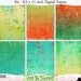 Instant Download Grungy Yellow Orange Teal Painted Digital Papers Set ...