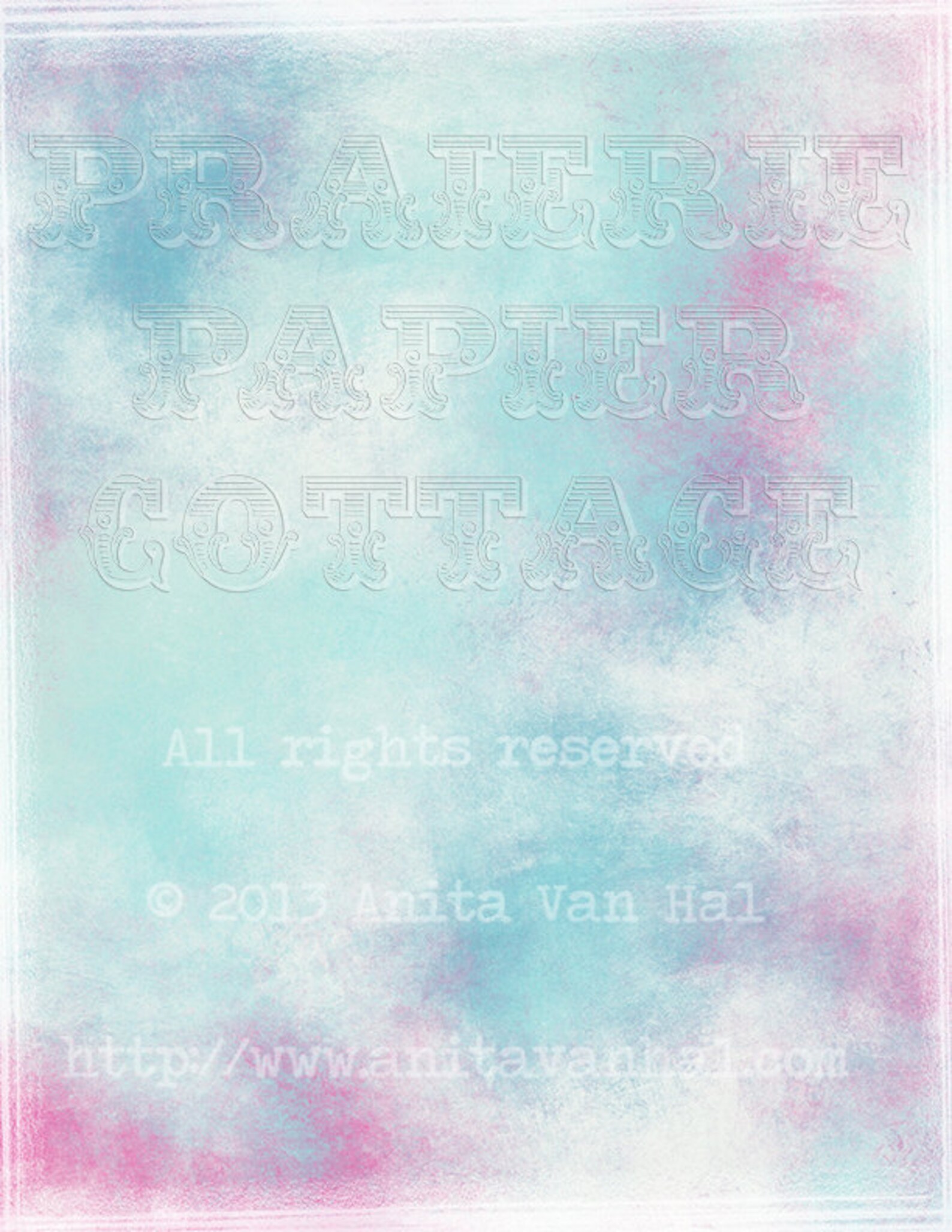 Distressed Pink and Blue Printable Digital Prints Instant Download Set ...