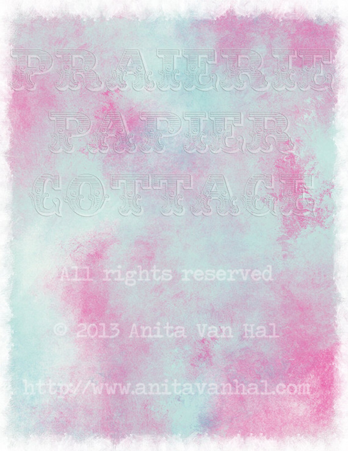 Distressed Pink and Blue Printable Digital Prints Instant Download Set ...