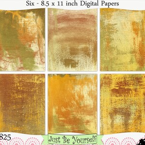 Distressed Green Gold Painted Digital Art Prints Instant Download Set ...
