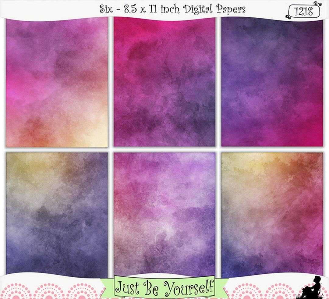 Summer Sunset Digital Prints Instant Download Set of 6 - 8.5 X 11 Inch ...