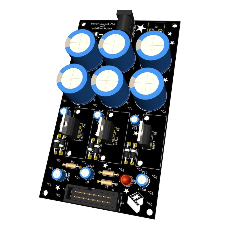 Eurorack Power Supply PSU DIY Kit/pcb +12V/-12V/+5V Modular Synthesizer ...