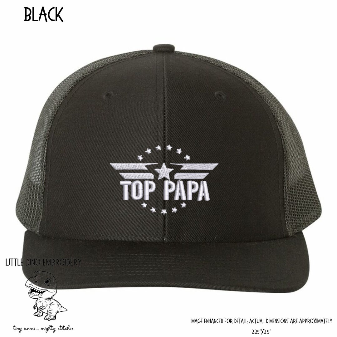 Top Papa Hat Embroidered, Papa, Gift for Him, Gift for Dad ...