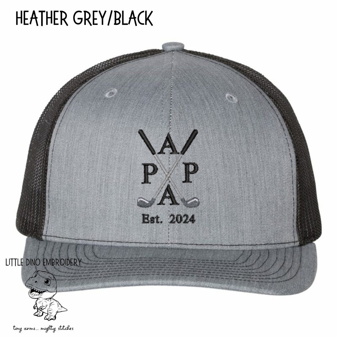 Golf Papa Hat Embroidered, Gift for Him, Father's Day, Golf Birthday ...