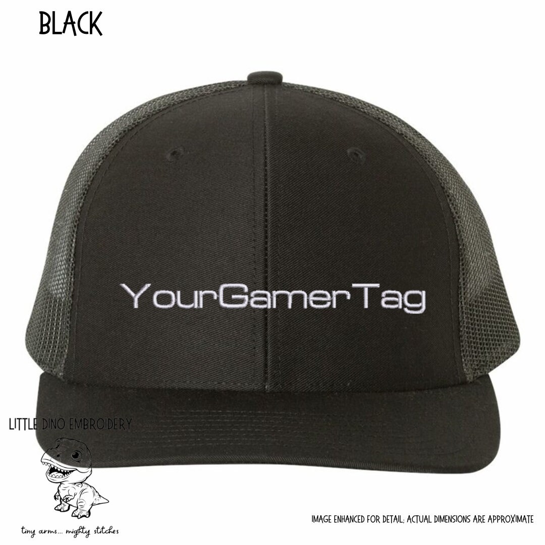 Gamer Tag Hat Gamer Gift, Embroidered, Gift for Him, Gift for Dad ...