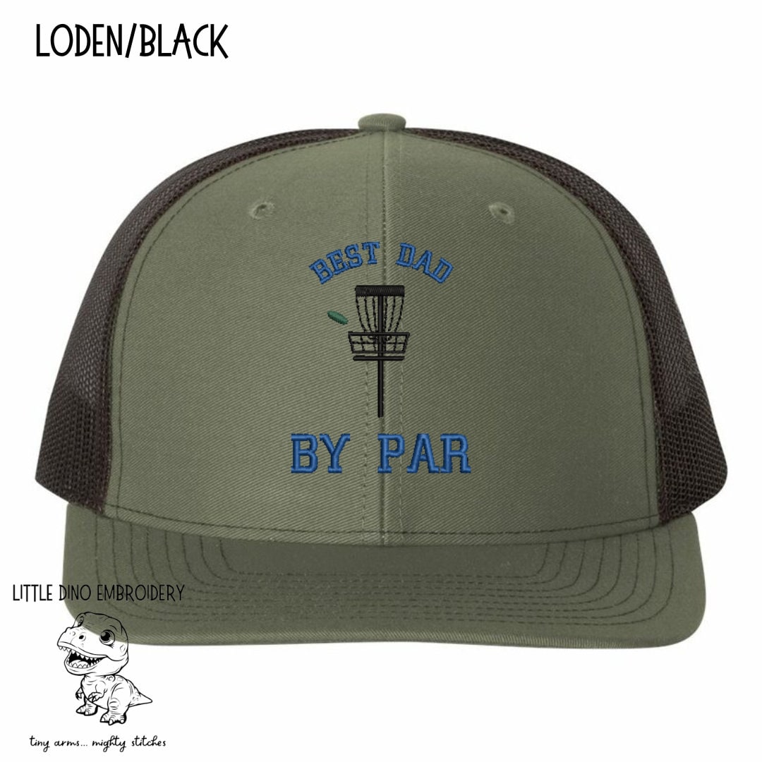Best Dad by Par Hat Embroidered, Disc Golf, Gift for Him, Disc Golf Hat ...