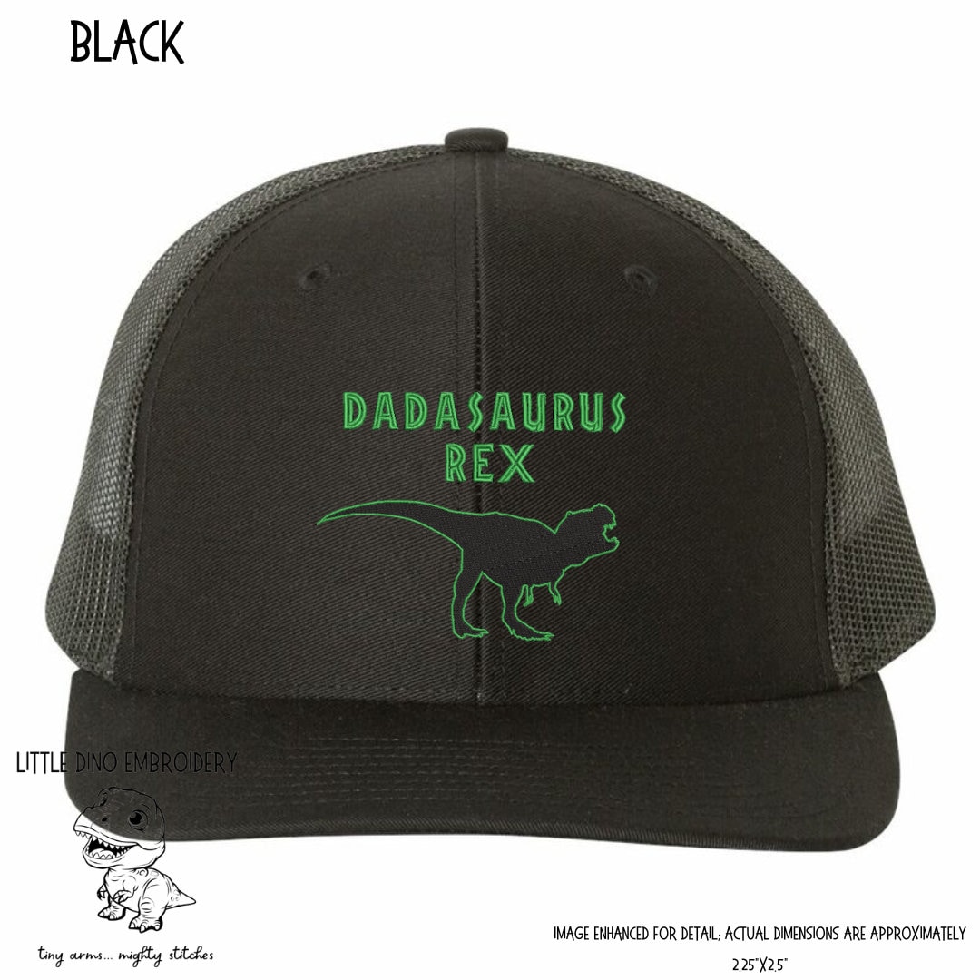Dadasaurus Rex Hat Embroidered, Dinosaur, T-rex, Gift for Him, Gift for ...