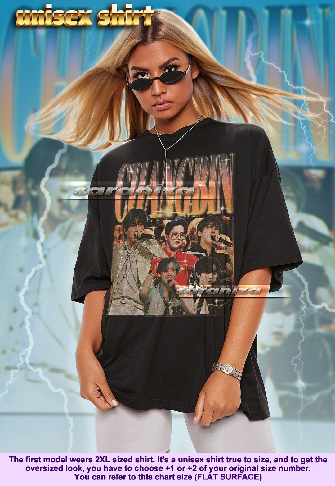 Bootleg CHANGBIN Shirt, Changbin Vintage Shirt, Changbin Retro 90s ...