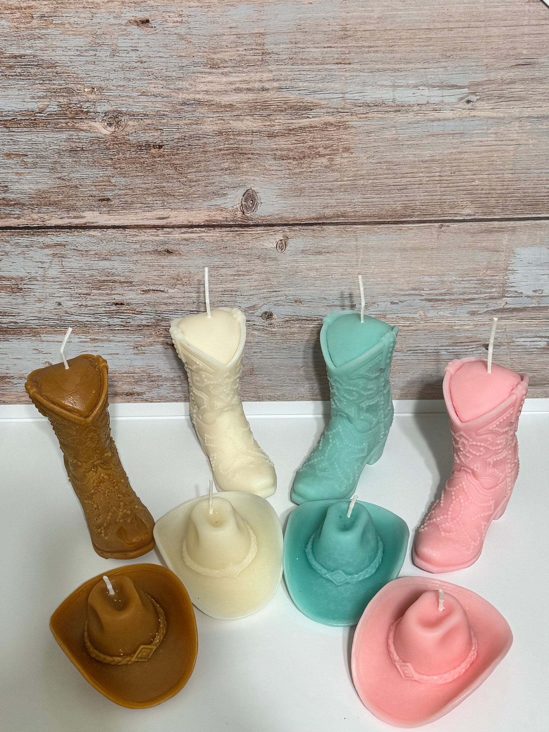 Cowboy Boot and Hat Candles - Etsy