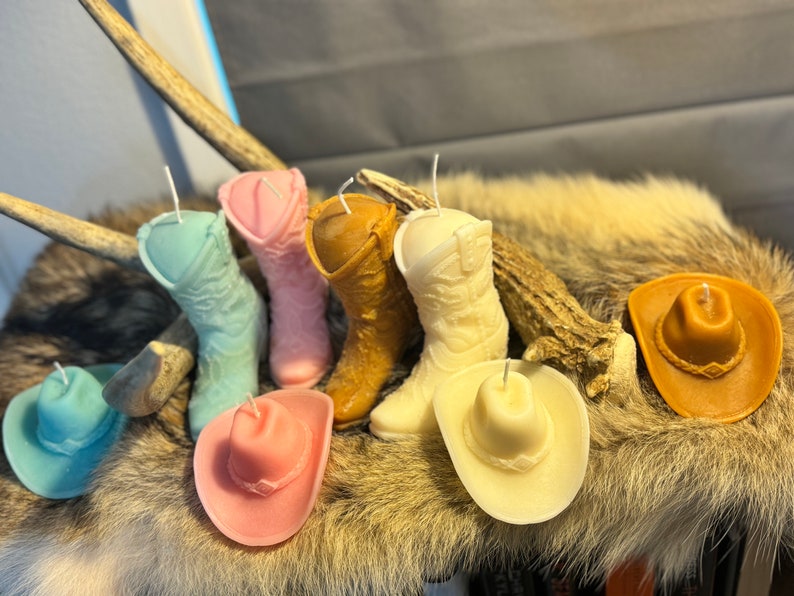 Cowboy Boot and Hat Candles - Etsy